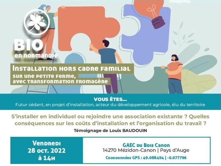 Porte ouverte • Reprise de ferme bio le 28 octobre 2022 - Bio en Normandie